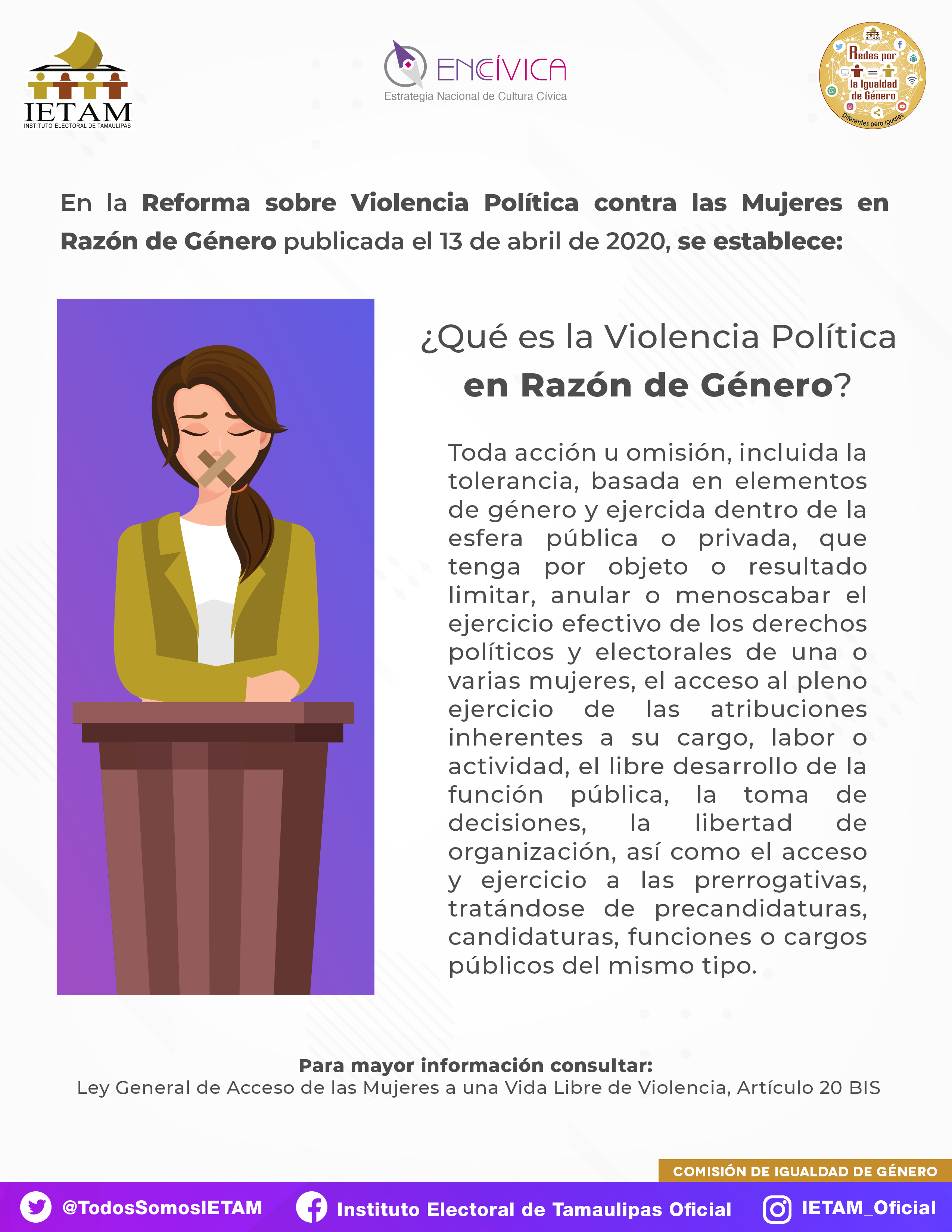 Violencia Política Por Razón De Género Ietam